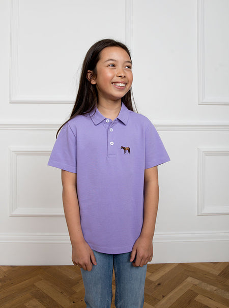 Childrens Polo Shirt, Lilac Cotton Polo – Newmarket 875